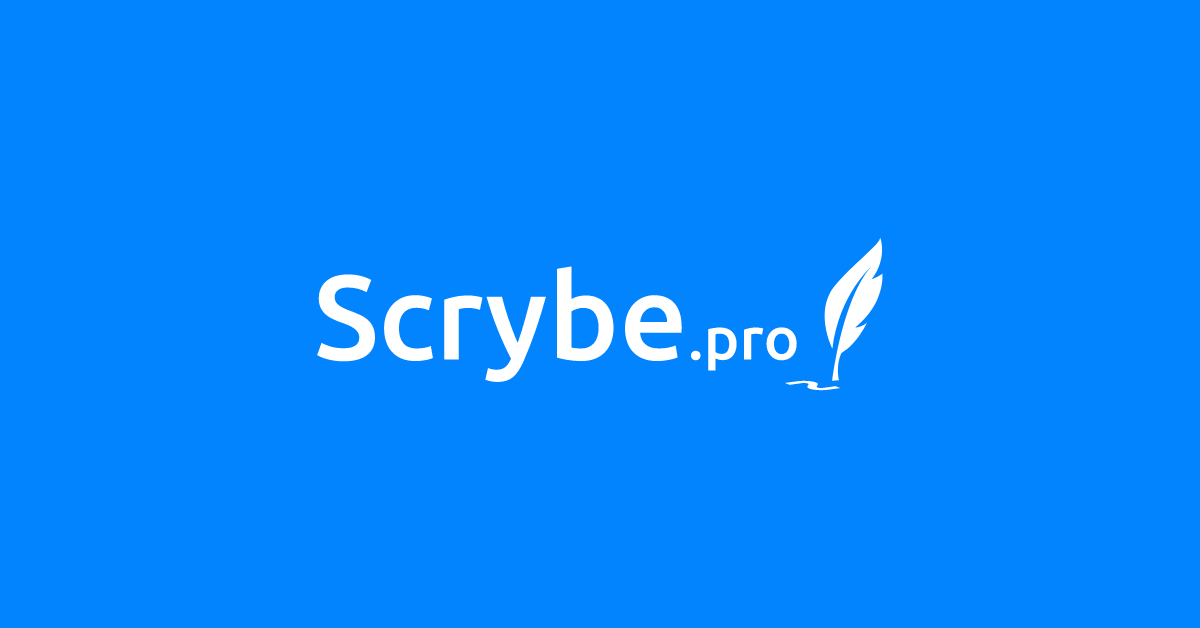 Log In / Sign up - Scrybe